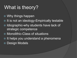 Importance of Theory in Educational Research | PPTX