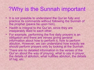 Importance of the sunnah | PPT
