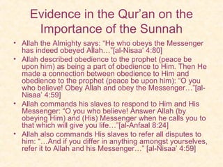 Importance of the sunnah | PPT