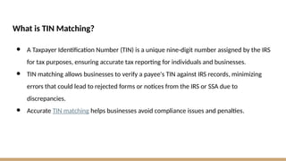 Importance of Taxpayer Identification Number Verification | PPT