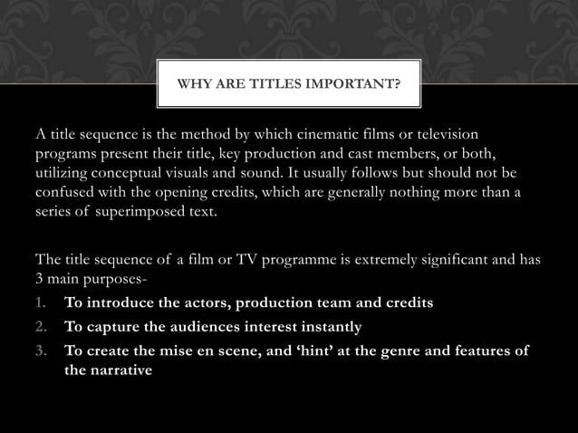 Importance of Titles | PPT