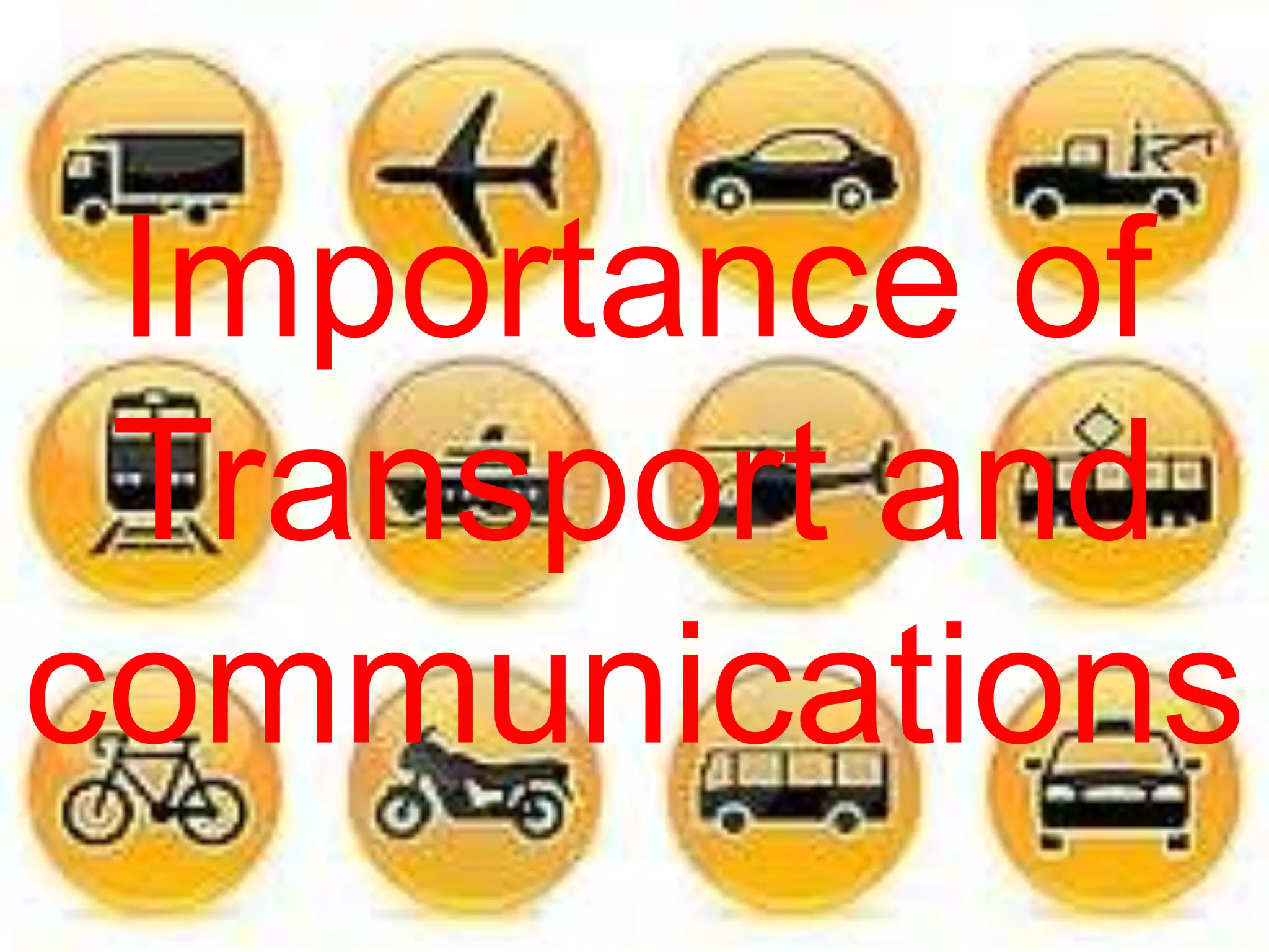 Secondary 2 Geography-Importance Of Transport And Communication | PPT