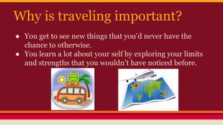 Importance of travel spanish project 6th hour | PPT
