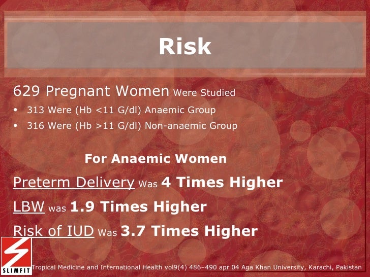 Importance of treating iron deficiency anaemia in pregnancy Importance of treating iron deficiency anaemia in pregnancy