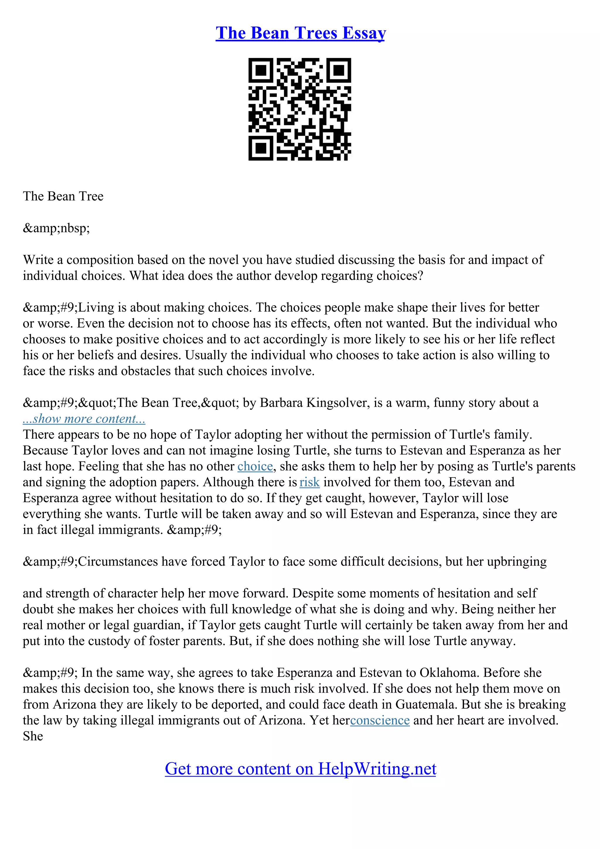 Importance Of Trees Essay | PDF