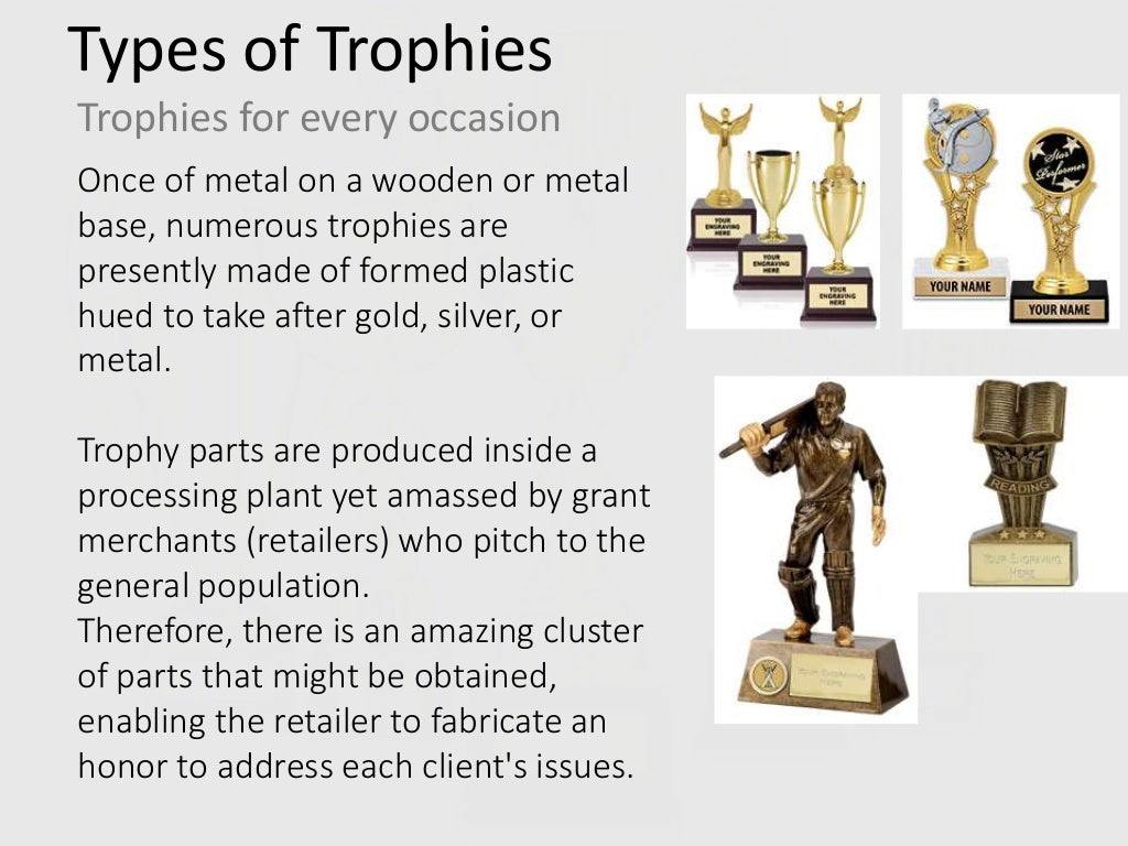 Importance of trophies, awards and medals.