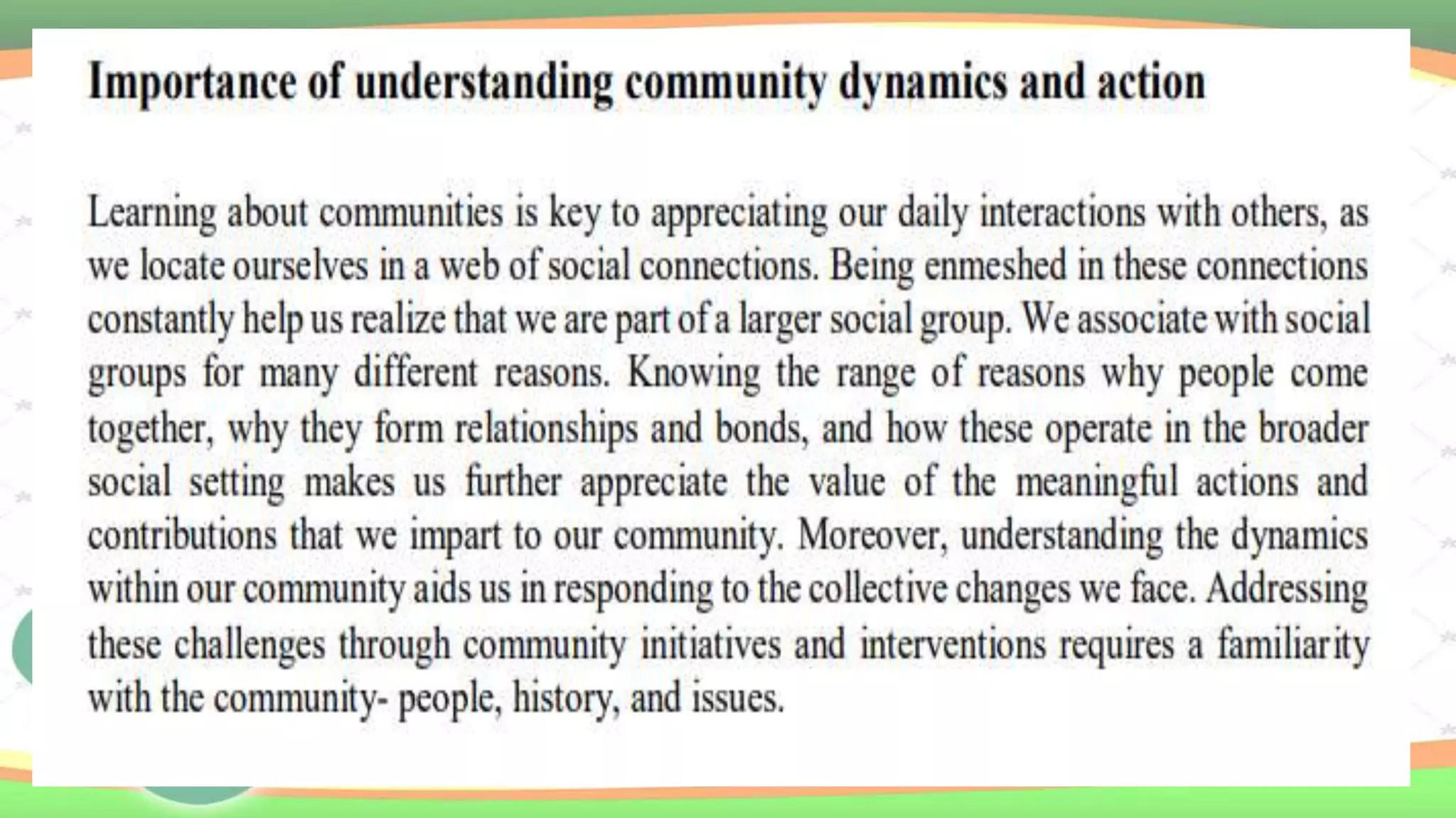 Importance+of+Understanding+Community+Actions+and+Community+Dynamics.pptx | Free Download