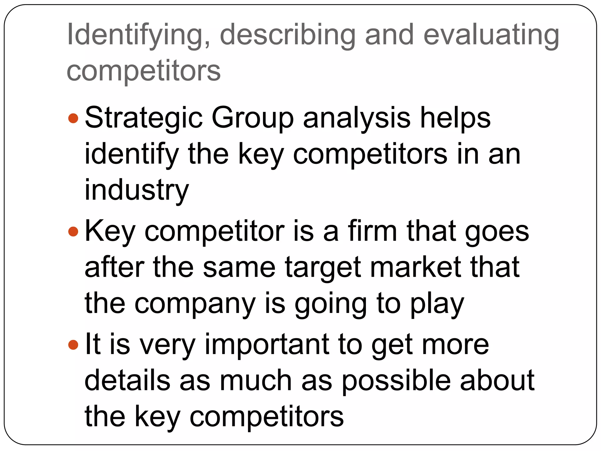 Importance of understanding competition in Marketing Planning | PPT