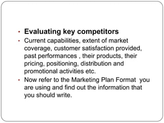Importance of understanding competition in Marketing Planning | PPT