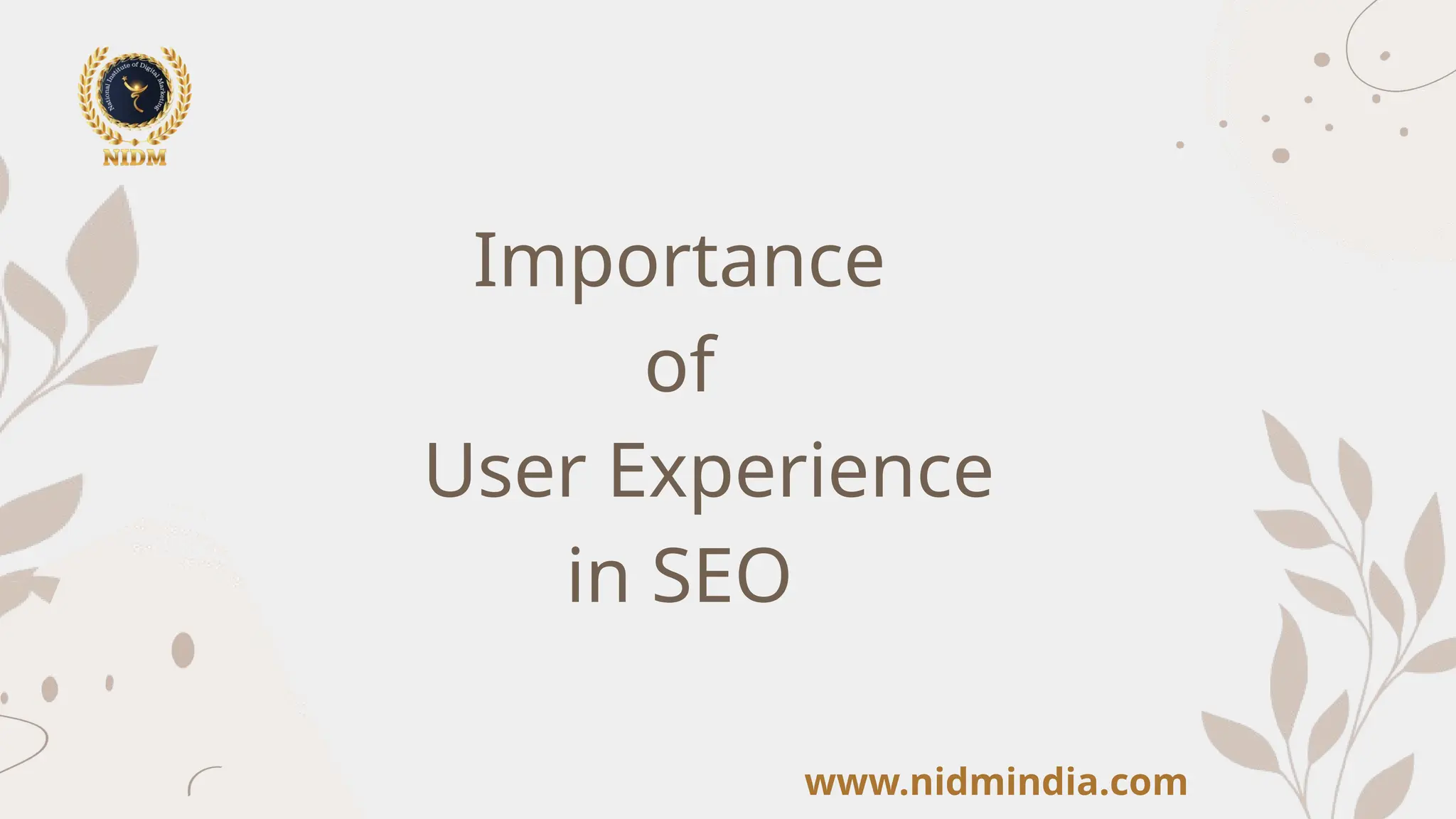 Importance of User Experience in SEO-ppt | PPTX