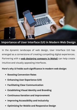 Importance of User Interface (UI) in Modern Web Design | PDF