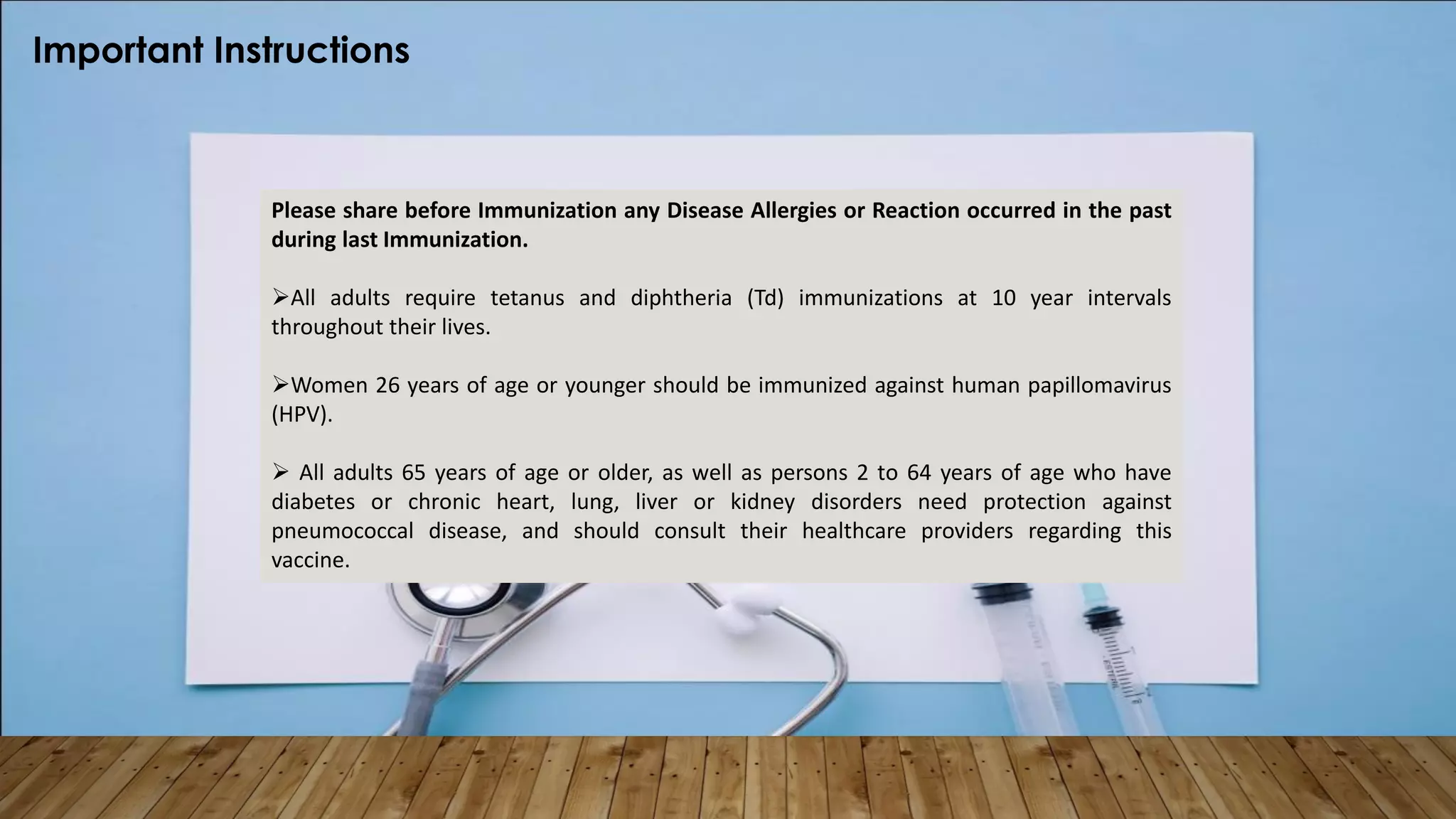 Importance of vaccination & immunization presentation | PDF