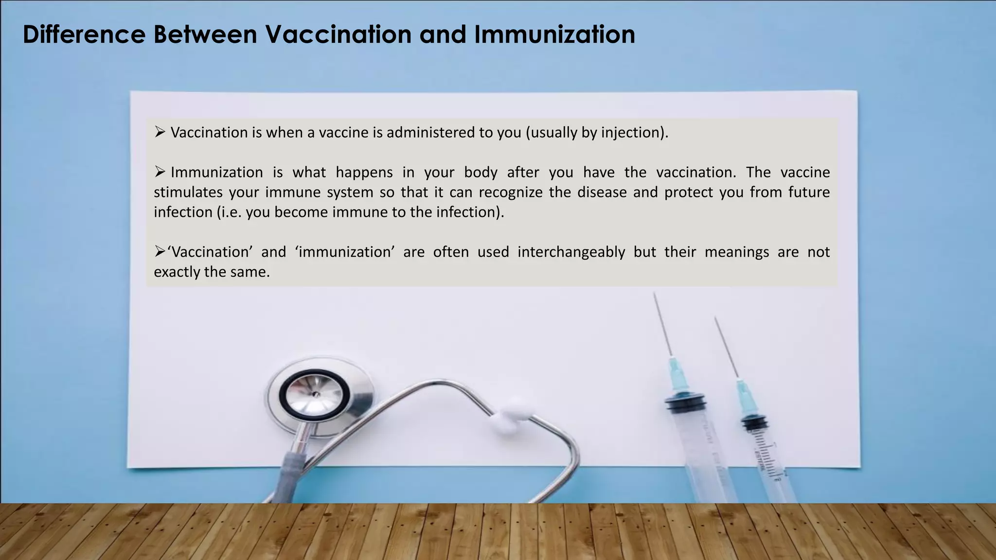 Importance of vaccination & immunization presentation | PDF