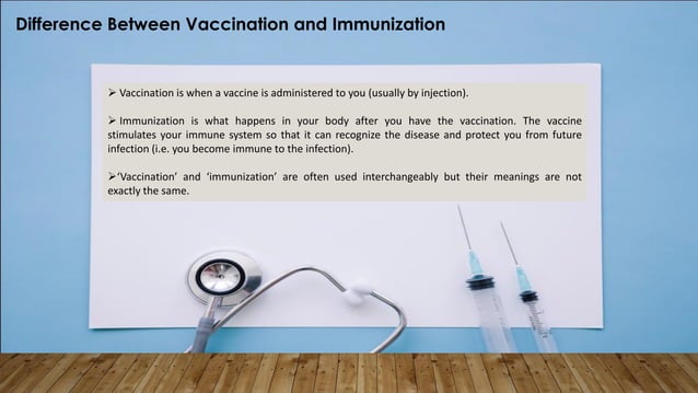 Importance of vaccination & immunization presentation | PDF ...