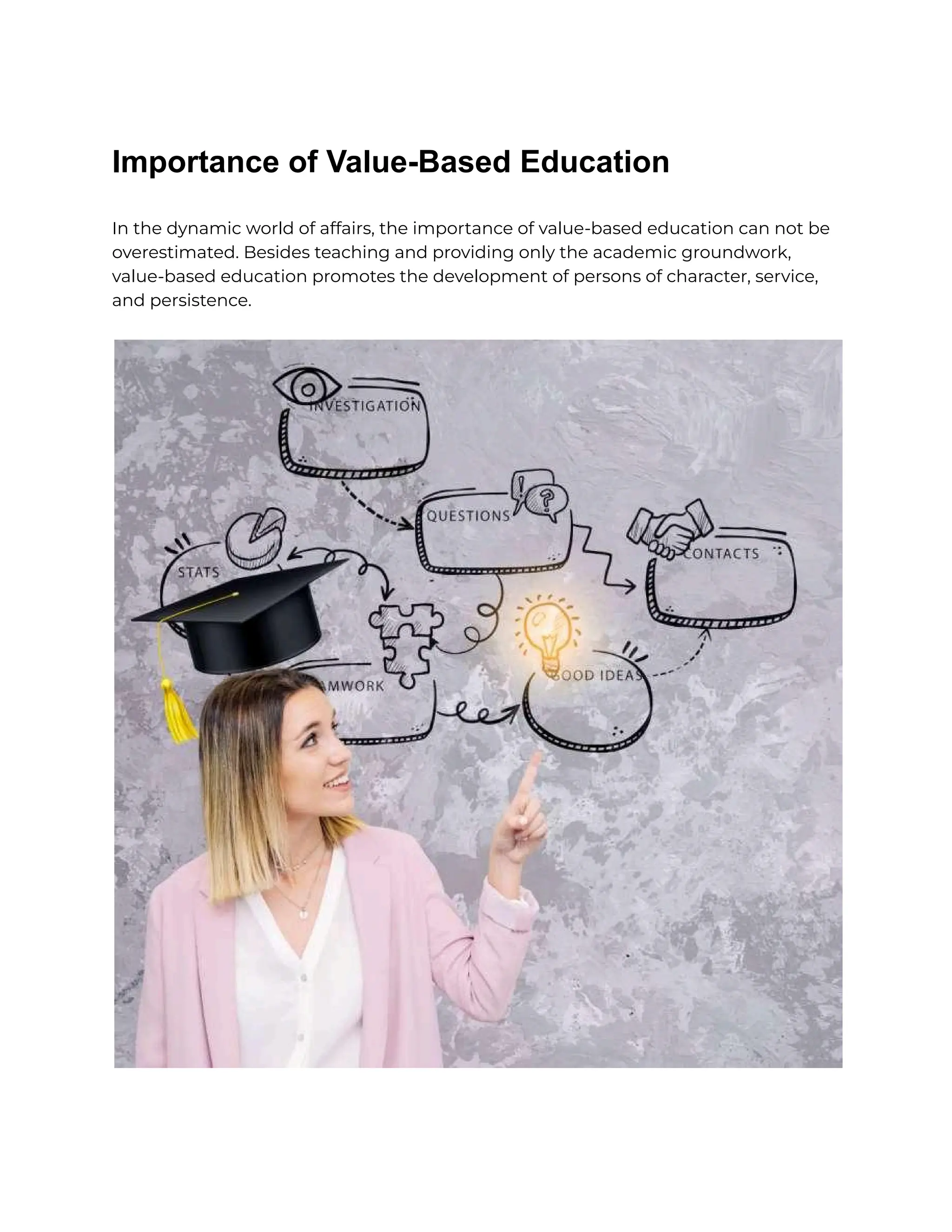 Importance of Value-Based Education- KHS | PDF | Education industry ...