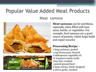 Importance of Value addition to meat and it’s Products.pptx
