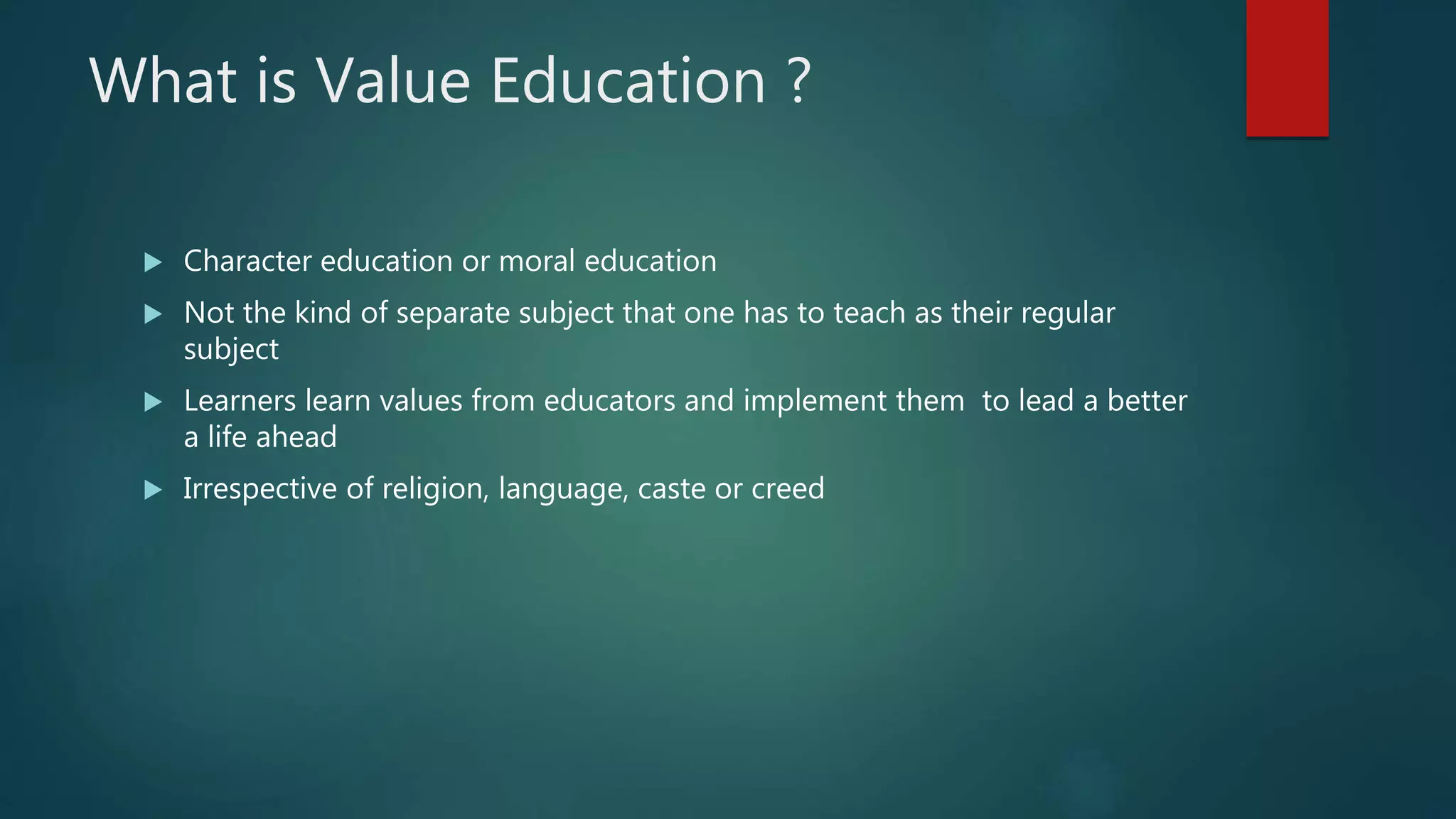 Importance of value education | PPTX