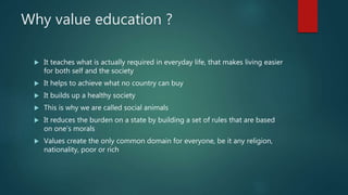Importance of value education | PPTX