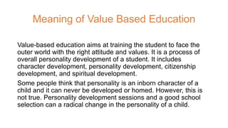 Importance of Value Based Education – MIT Vishwashanti Gurukul | PPT