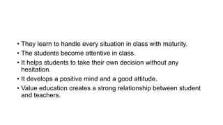 Importance of Value Based Education – MIT Vishwashanti Gurukul | PPT