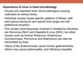 Importance of virus in food microbiology | PPT