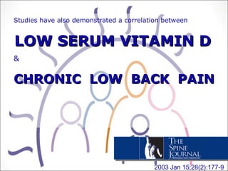 Importance of vitamin d in orthopaedic patients | PPT