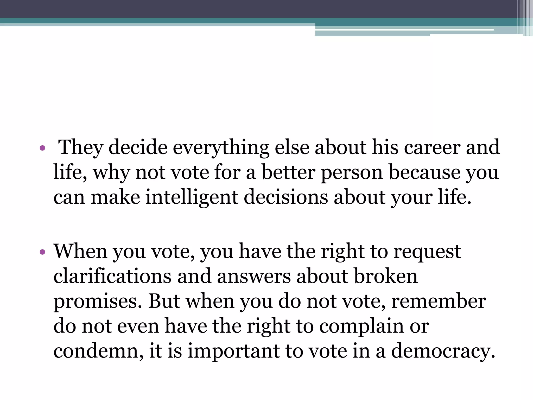 Importance of voting in India | PPTX