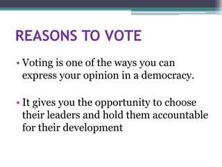 Importance of voting in India | PPTX