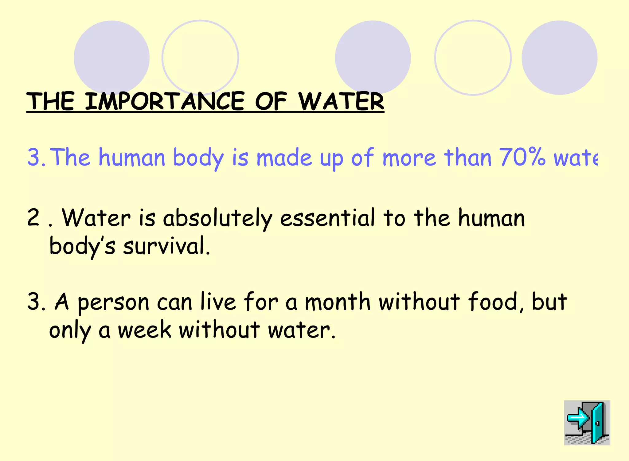 Importance of water | PPT