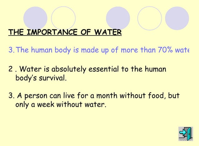 Importance of water | PPT