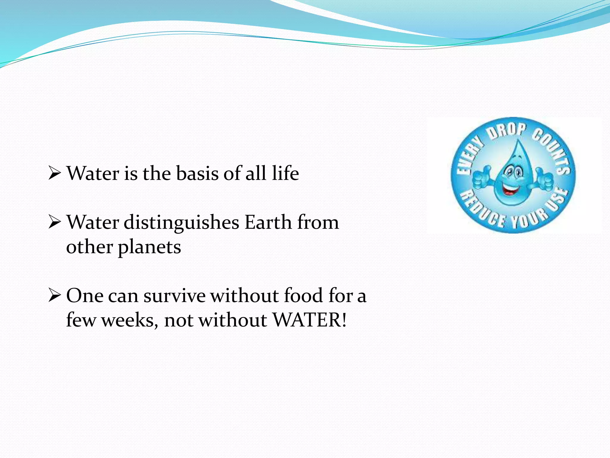 Importance of water | PPTX