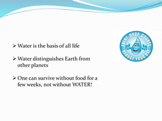 Importance of water | PPTX