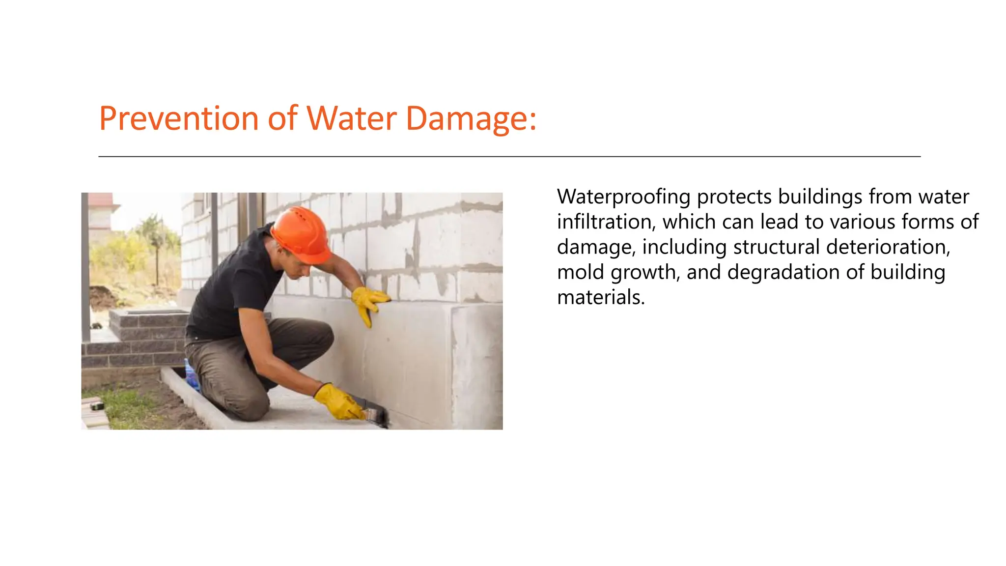 Importance Of Waterproofing | PPTX