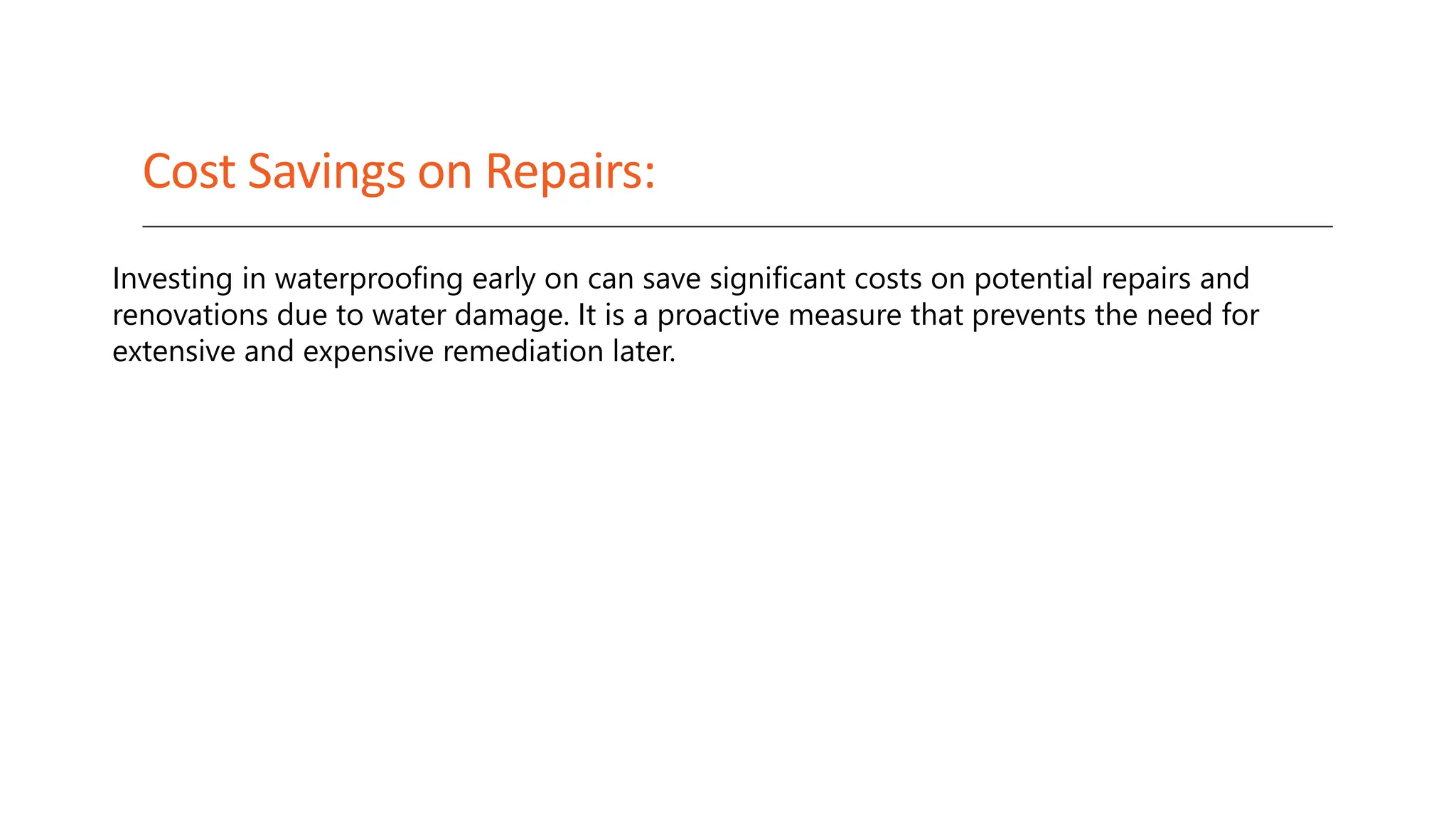 Importance Of Waterproofing | PPTX