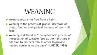 IMPORTANCE OF WEANING AND ANC VISIT.pptx