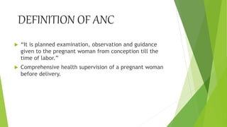 IMPORTANCE OF WEANING AND ANC VISIT.pptx