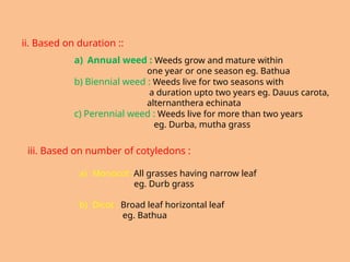 Importance of weed management and types of weeds.pptx