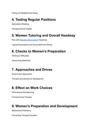 "Breaking Barriers: Transforming Lives through Women's Education" | PDF