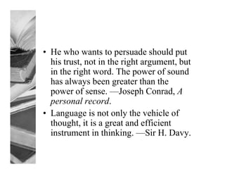 Importance of words | PDF