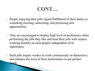 Importance of work | PPTX