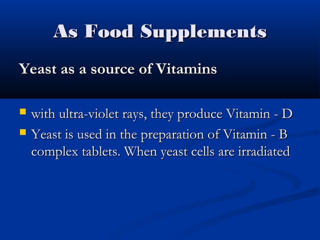 Importance of yeast | PPT | Chemistry | Science