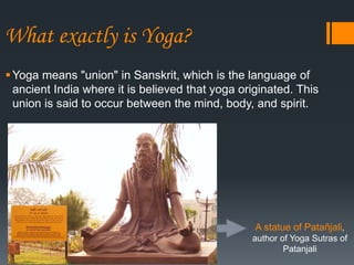 Importance of yoga and meditation | PPTX