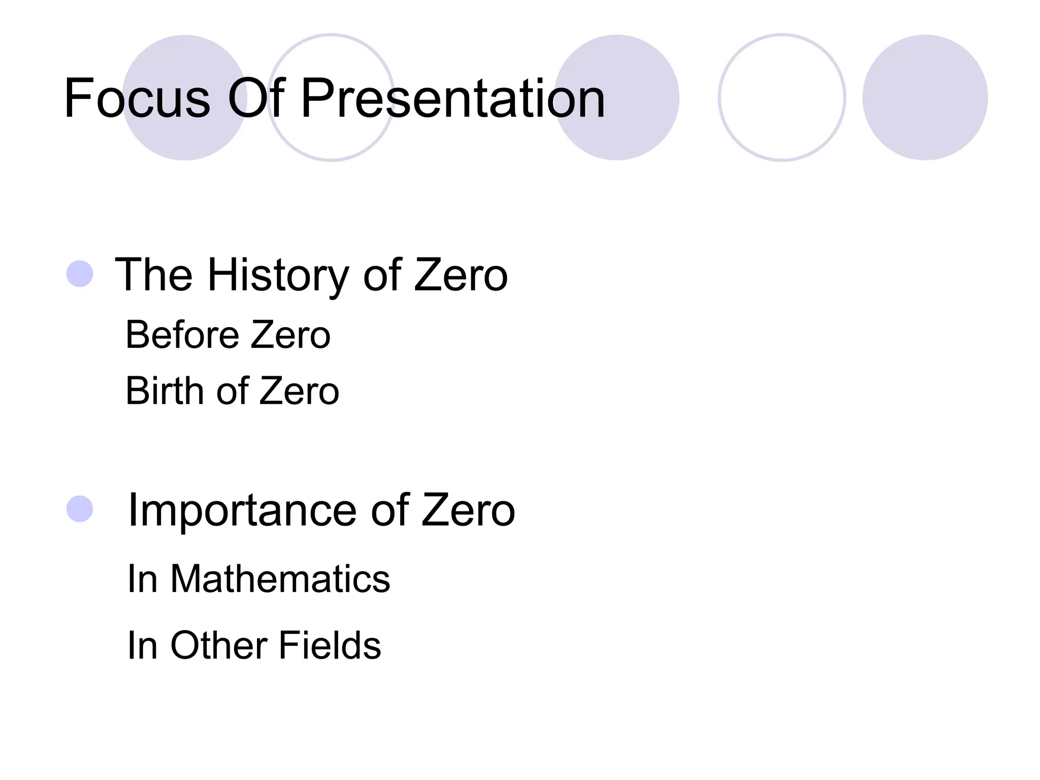 Importance of zero | PDF