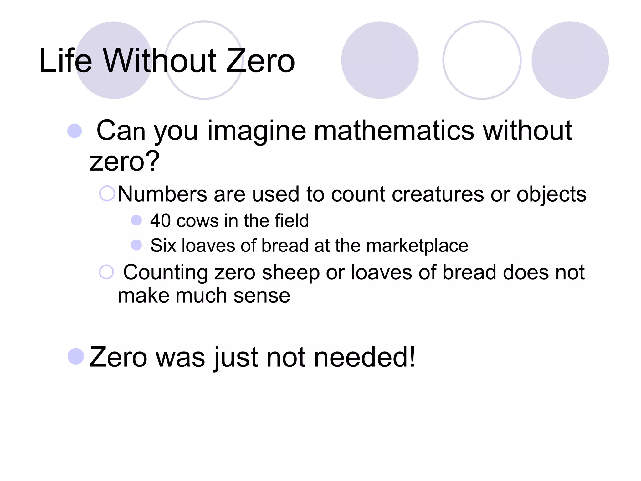 Importance of zero | PDF