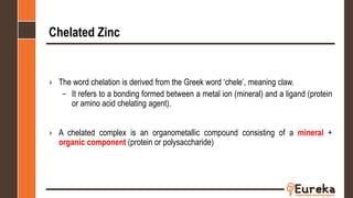 Importance of zinc supplementation in layers | PPTX