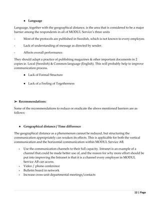 Importance or significance of culture on interpersonal communication in a multinational ...
