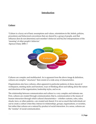 Importance or significance of culture on interpersonal communication in ...