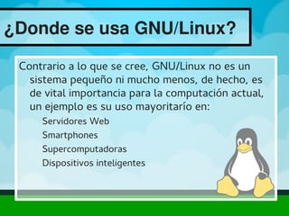 Porque Linux es importante en el mundo actual | PDF