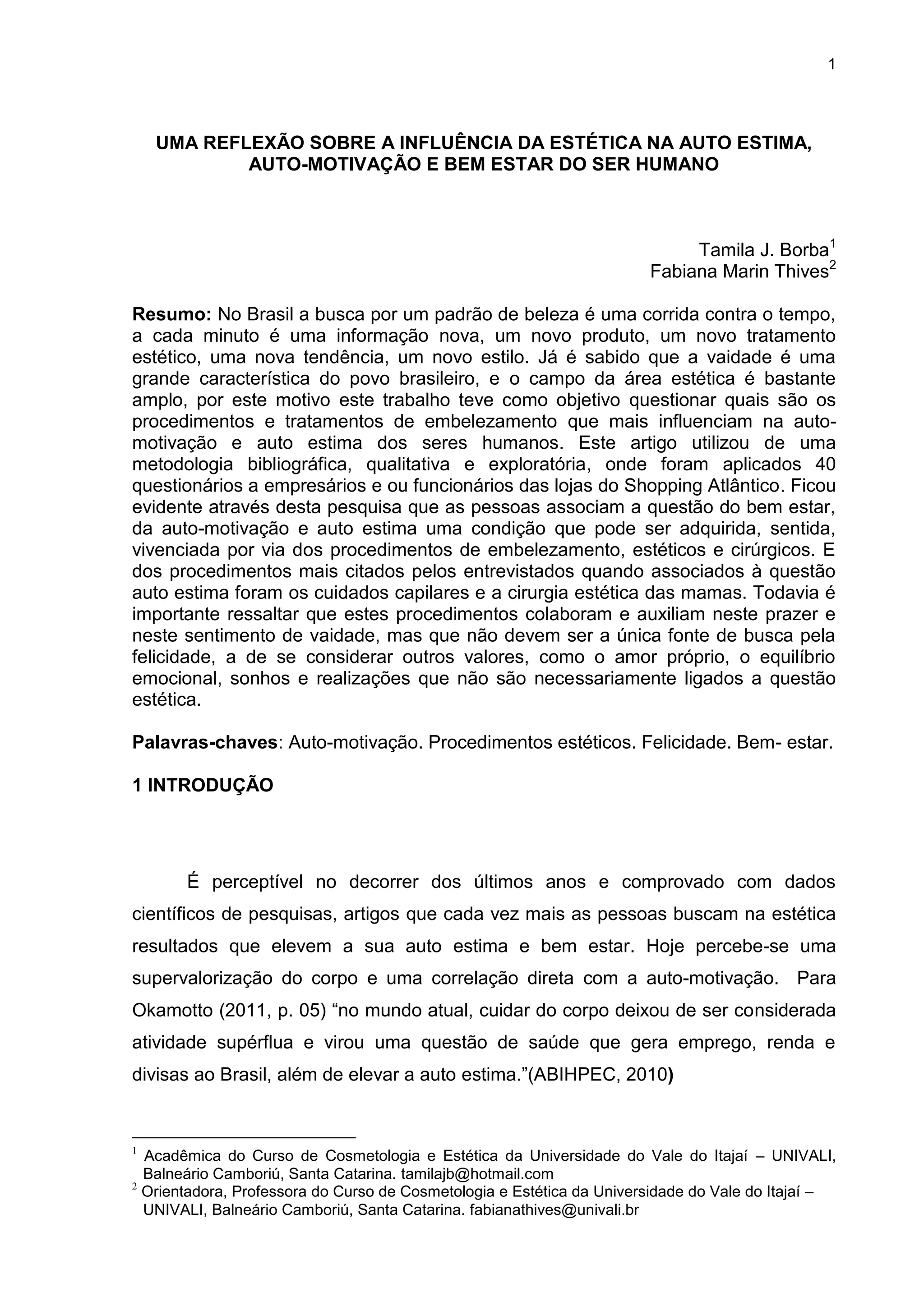 Importancia da estetica | PDF