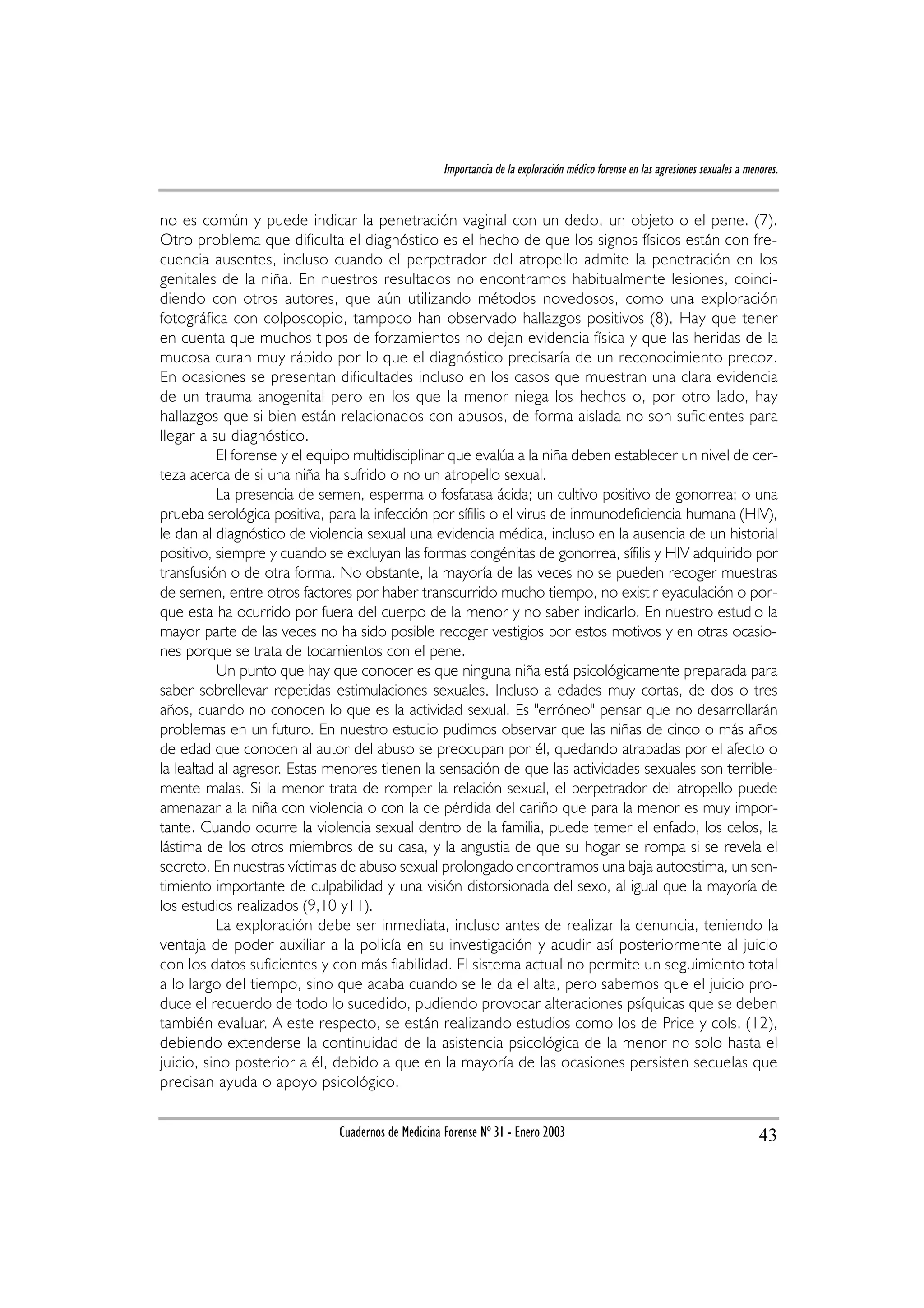 Importancia de la exploración médico forense en las agresiones sexuales ...